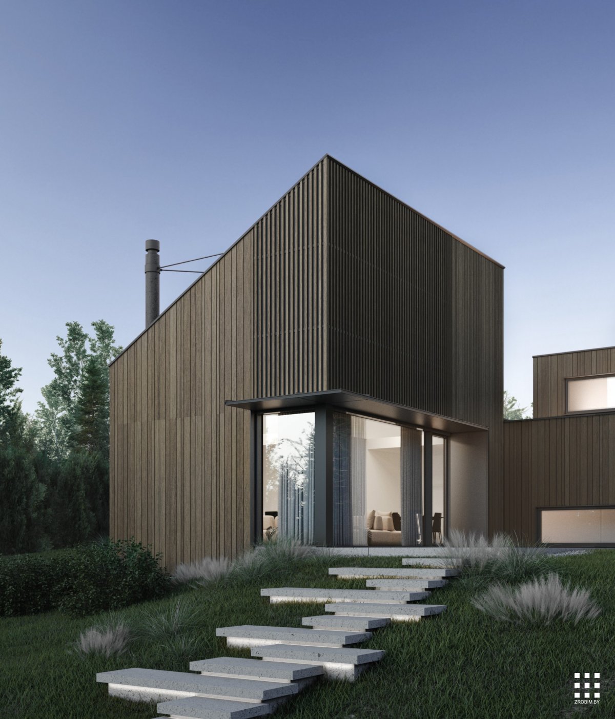 Architectural project SPLITTING HOUSE from «ZROBIM architects»