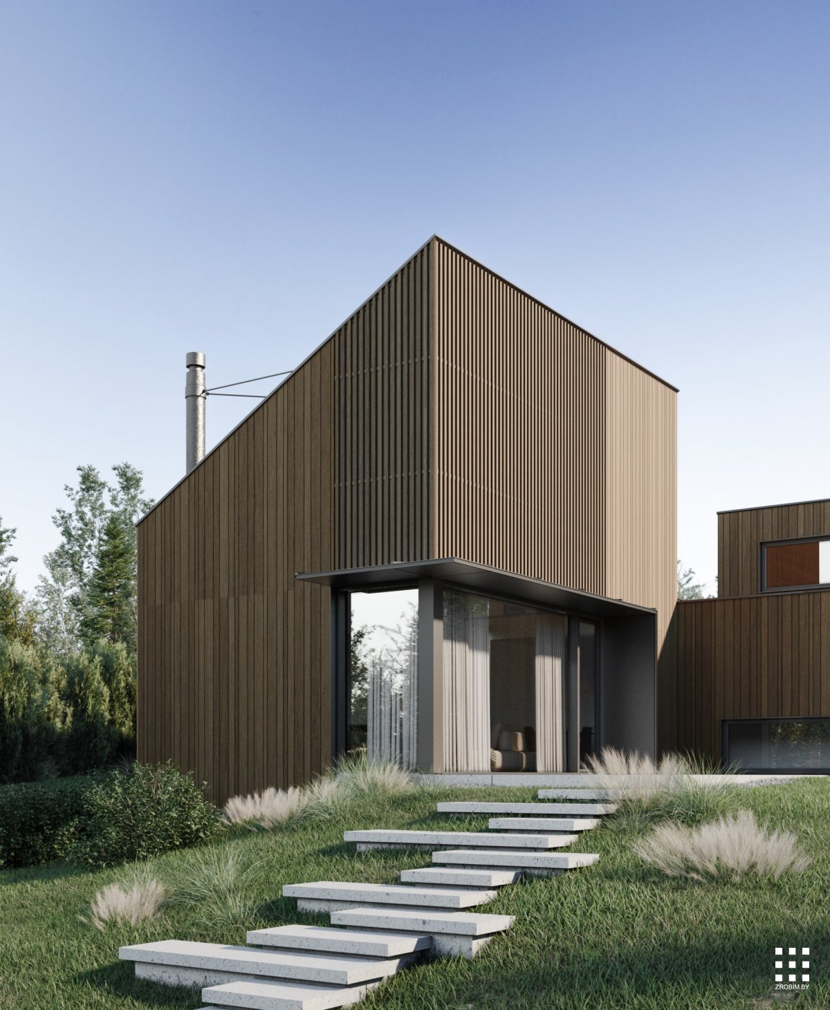 Architectural project SPLITTING HOUSE from «ZROBIM architects»