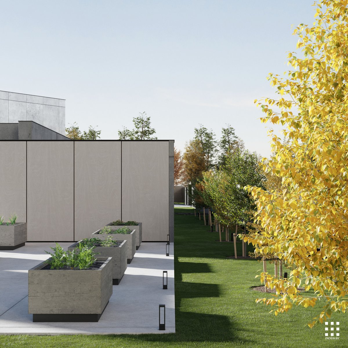 Благоустройство AZURE Landscape от «ZROBIM architects»
