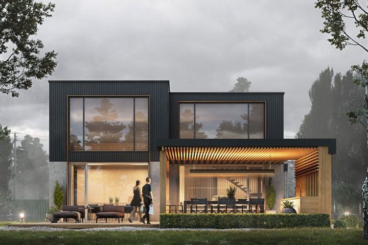 Architectural project TILTED HOUSE from «ZROBIM architects»