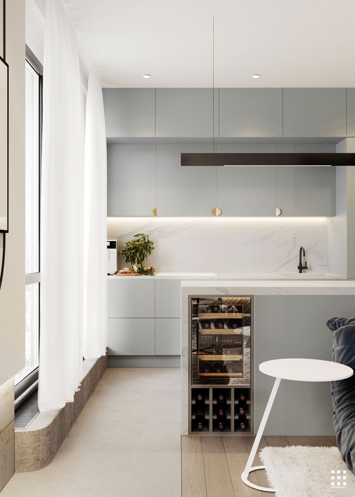 Apartment design PALM APARTMENT from «ZROBIM architects»