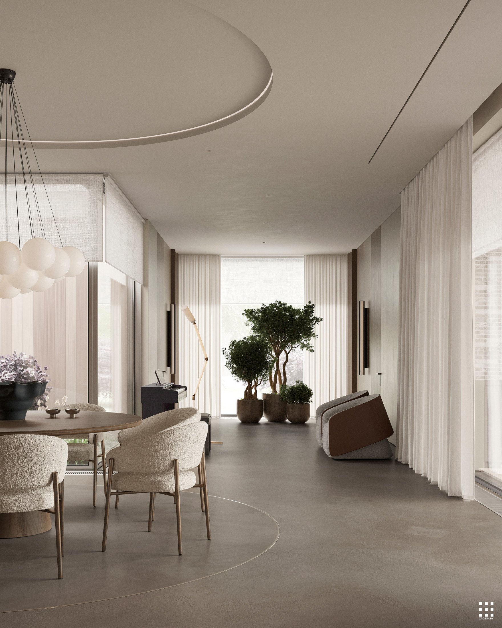 Дизайн дома HORIZON INTERIOR от «ZROBIM architects»