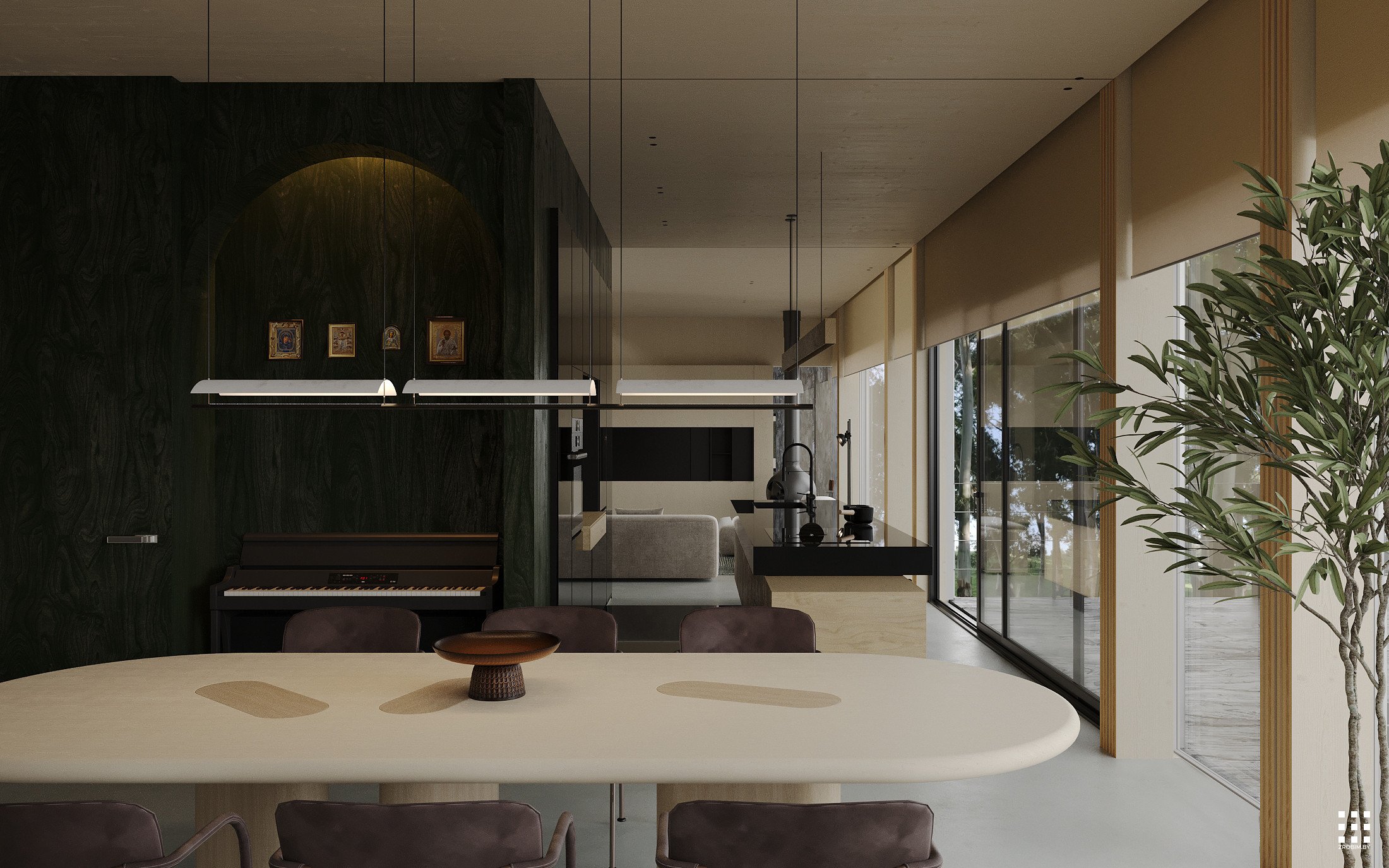 Private house FOREST GRID INTERIOR from «ZROBIM architects»