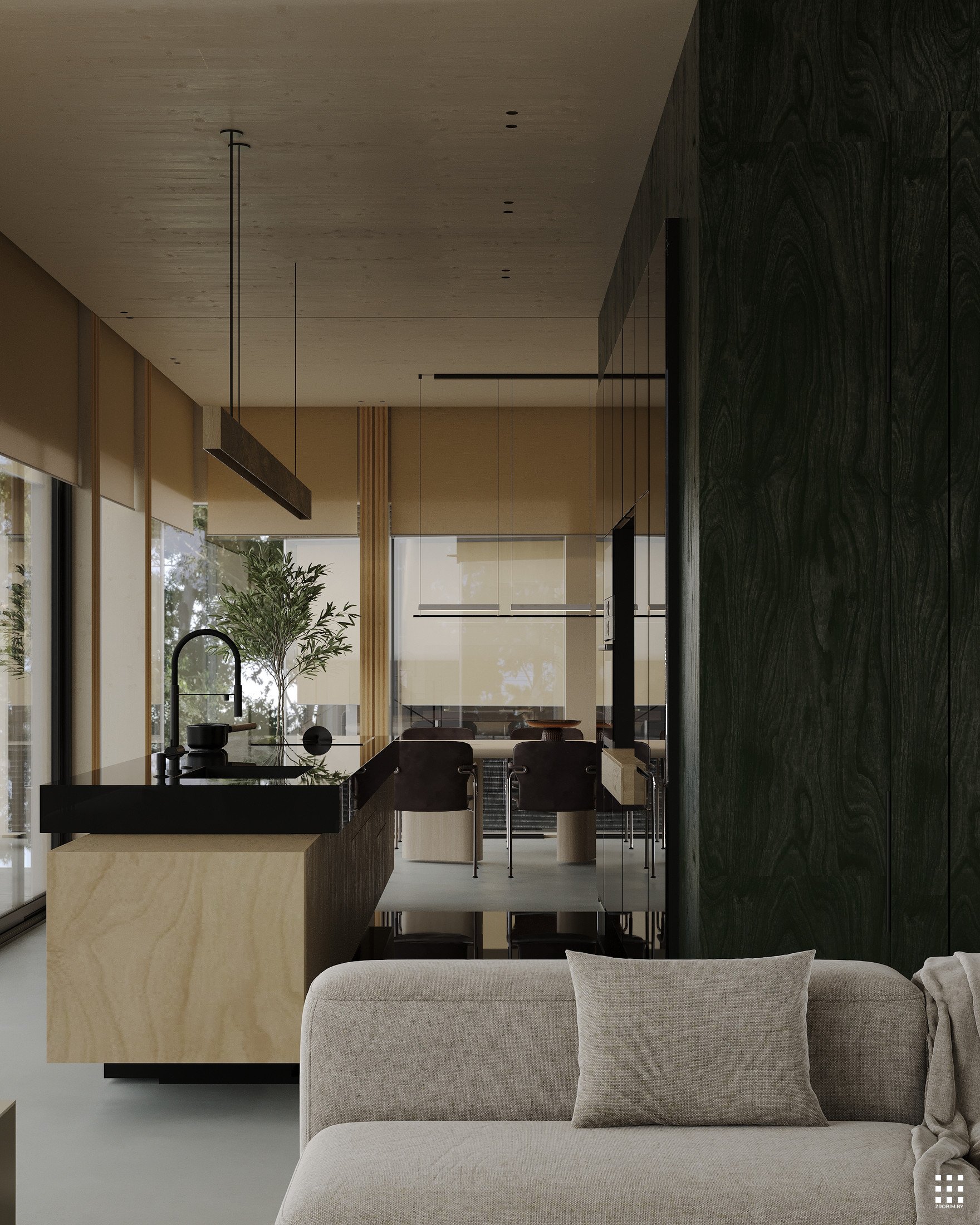 Private house FOREST GRID INTERIOR from «ZROBIM architects»